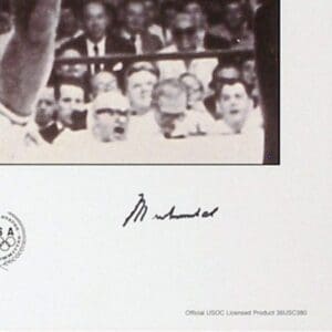 Muhammad Ali Signed Olympic Poster - Fine Art Limited